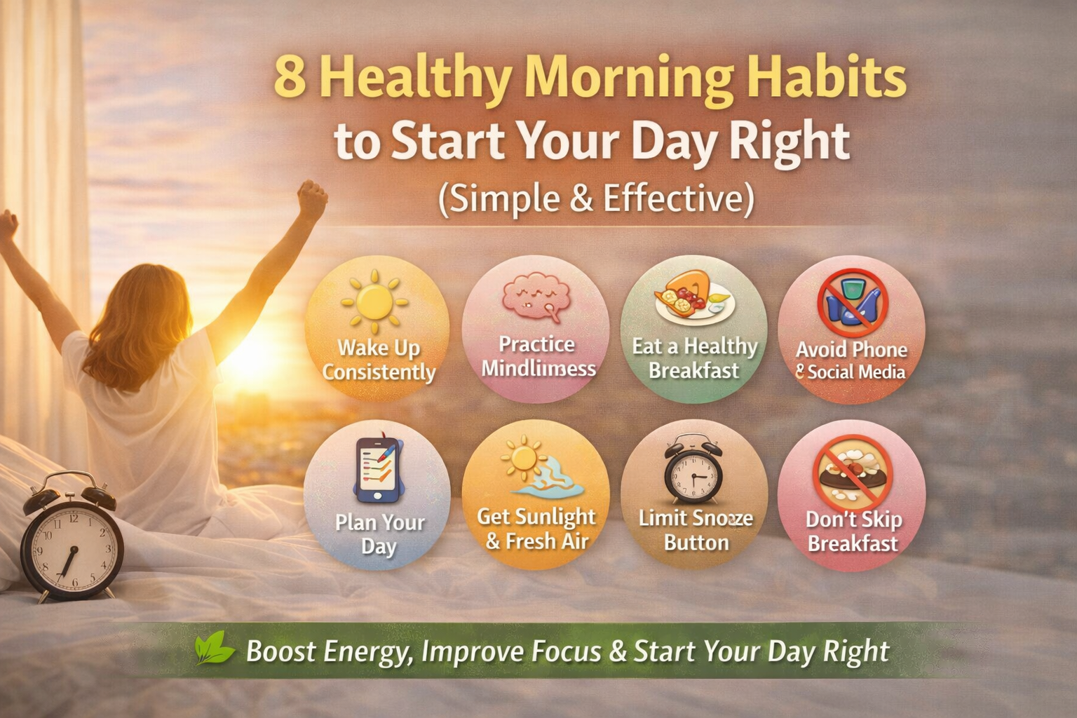 8 Healthy Morning Habits to Start Your Day Right (Simple & Effective)
